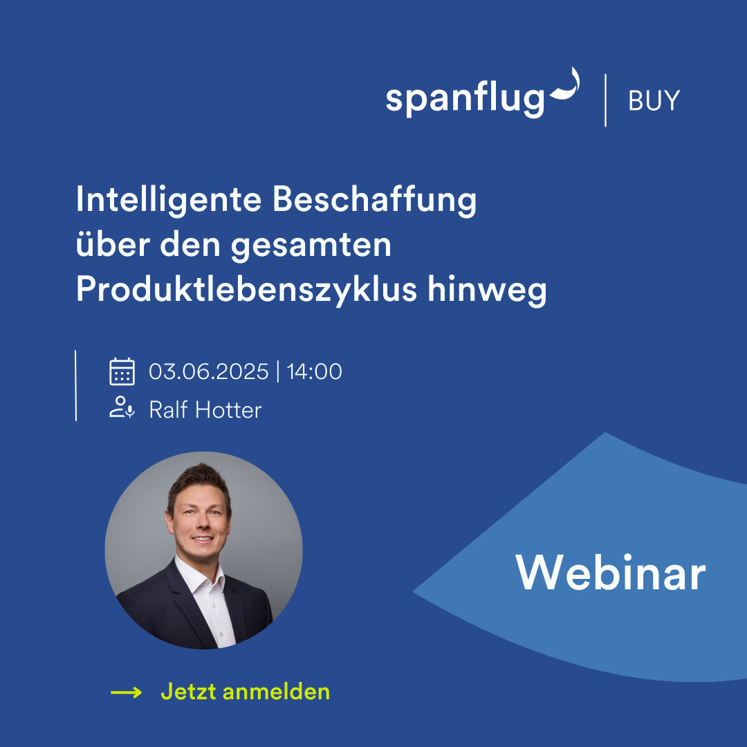 Webinar: Intelligente Beschaffung über den gesamten Produktlebenszyklus hinweg – Spanflug